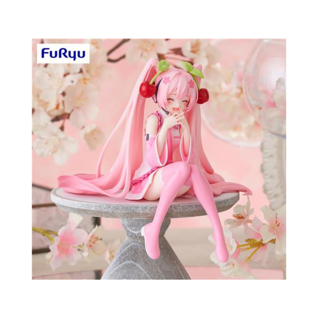 Figurine Miku Hatsune Assise Sakura Miku 2023 Smiling Ver. | Figurines ...
